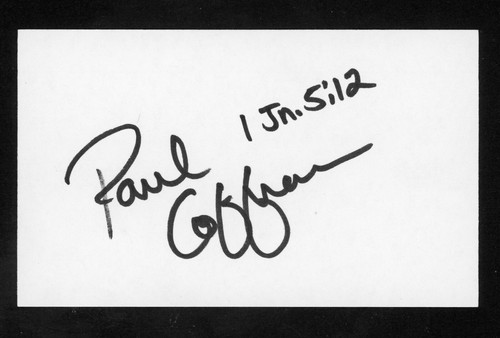 Paul Coffman Green Bay Packers Hall of Fame 3X Pro Bowl Signed 3x5 Card ...