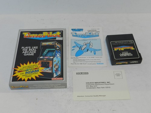 Time Pilot Coleco Vision Game Complete in Box CIB Colecovision 1 Owner ...