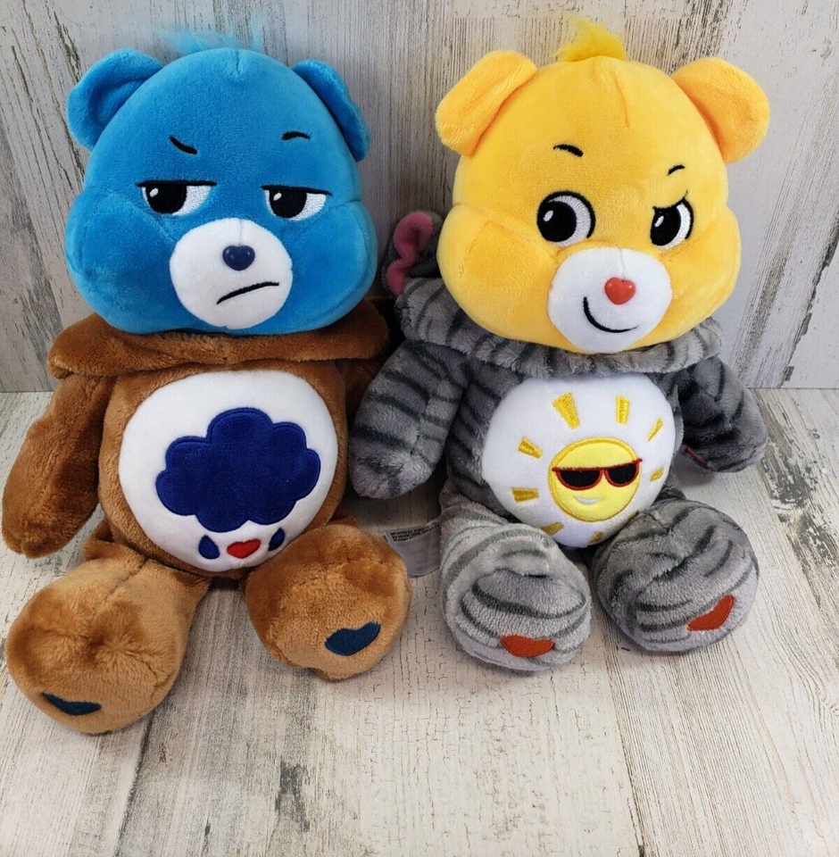 Care Bears Unlock The Magic Plush Grumpy Puppy & Funshine Kitty | eBay