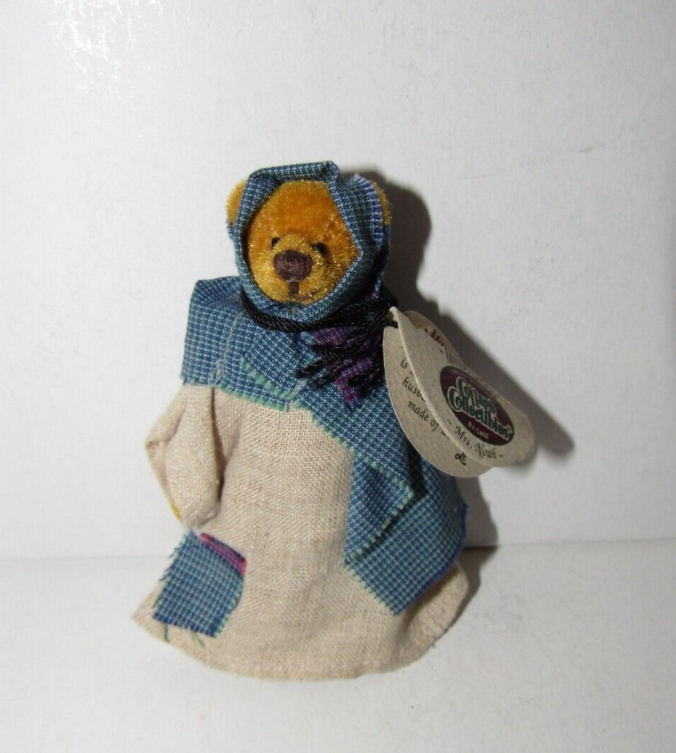 Ganz Cottage Collectibles Miniature Mrs. Noah Bear with tags 3" | eBay