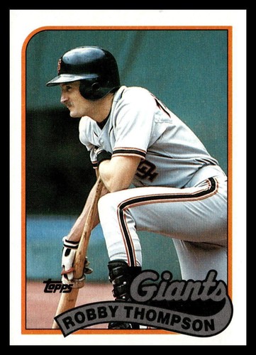 1989 Topps #15 Robby Thompson San Francisco Giants Baseball Card | eBay
