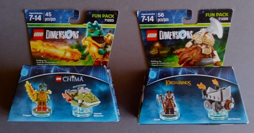 Lego Dimensions Fun Packs LOT of TWO Lord of the Rings 71220 Chima ...