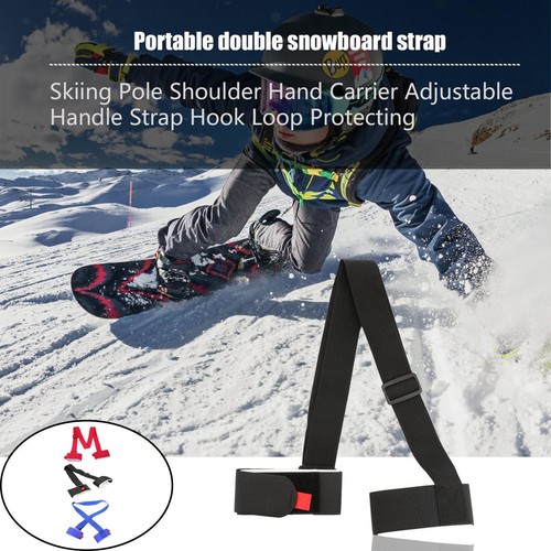 Ski Straps Elastic Ski Strap and Carrier Adjustable Design for Travel ...
