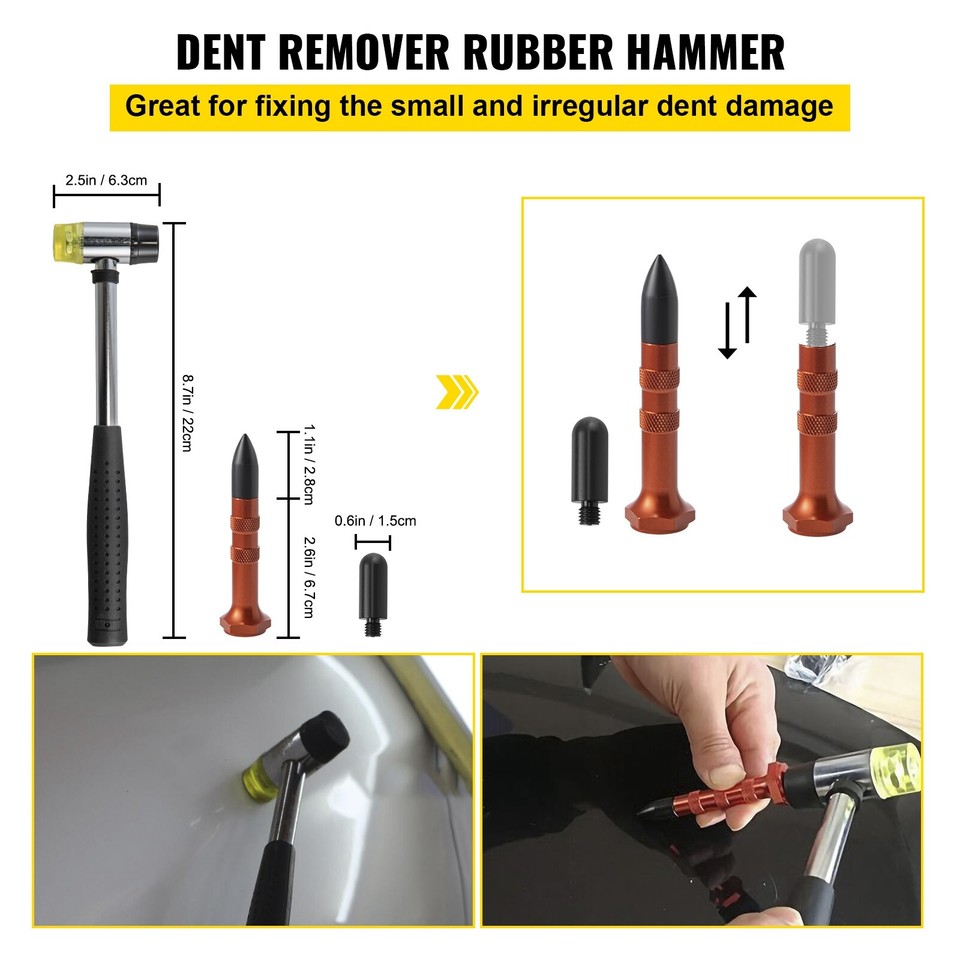 VEVOR 20Pcs Car Push Puller Rods Dent Removal Paintless Tools Repair ...