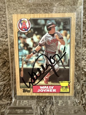 1987 Topps - Wally Joyner #80 (RC) Sealed Authentic On Card Auto /335 ...