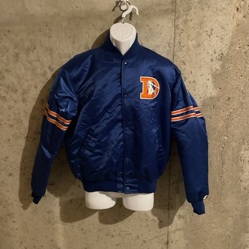 Vintage Denver Broncos Starter Button Up Jacket / Coat Size L Satin | eBay