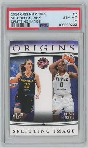 2024-25 Panini WNBA Origins Caitlin Clark/Kelsey Mitchell Rookie PSA 10 ...
