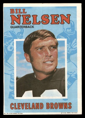 1971 Topps Poster #16 Bill Nelsen EX+ J2631570 | eBay