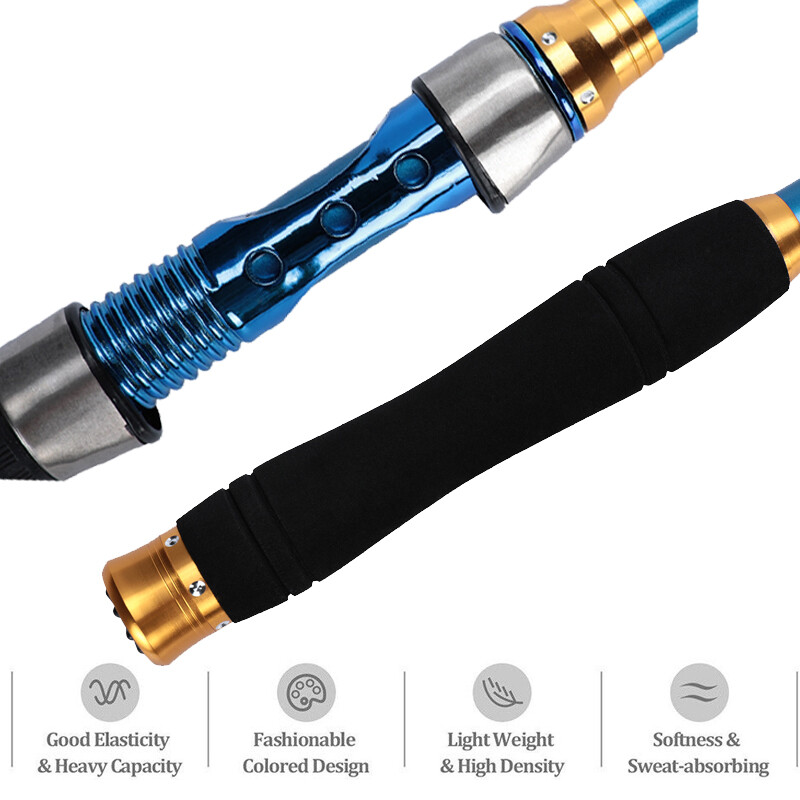 Fishing Pole Collapsible Rods Spinning Carbon Fiber Telescopic Fishing ...