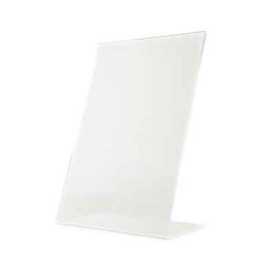 A4 Angled Portrait Lean Too Menu Poster Sign Ticket Holders Clear ...