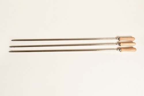 Set of 3 Big Stainless Steel Greek Cypriot Barbecue Grill Foukou Souvla ...