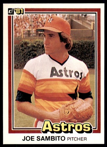 1981 DONRUSS JOE SAMBITO . HOUSTON ASTROS #21 | eBay