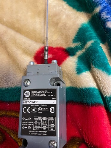 Allen Bradley Cat Whisker Limit Switch 802t-cwpj1 | eBay
