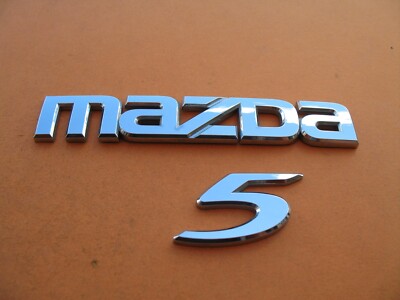 11 12 13 14 MAZDA 5 MAZDA5 REAR GATE CHROME EMBLEM LOGO BADGE SYMBOL ...