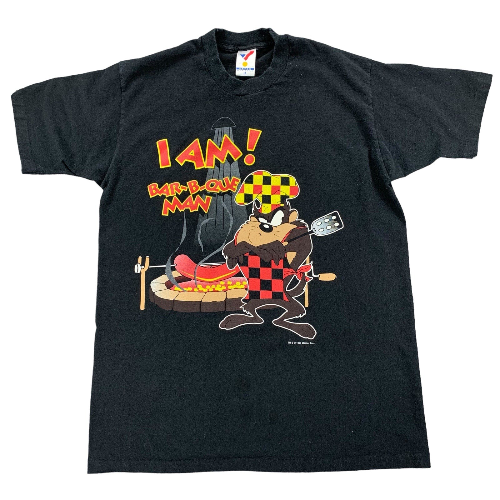 Vintage 1994 Taz Tasmanian Devil BBQ Bar-B-Que Shirt … - Gem