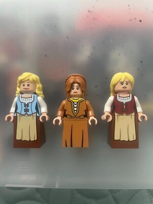 custom 3th party minifig mini brick ktownbrick 3 pcs middle age | eBay