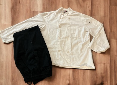 Disney Cast Member Prop Uniform Chef Jacket & Pants Size M/S | eBay