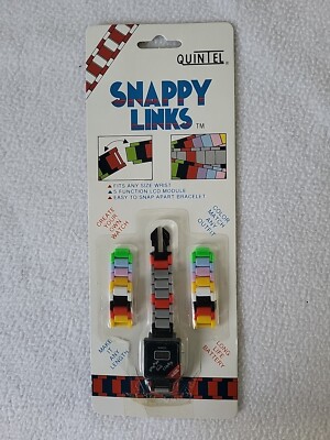 Vintage Watch Quintel Quartz Snappy Links Made In Hong Kong Rare ...