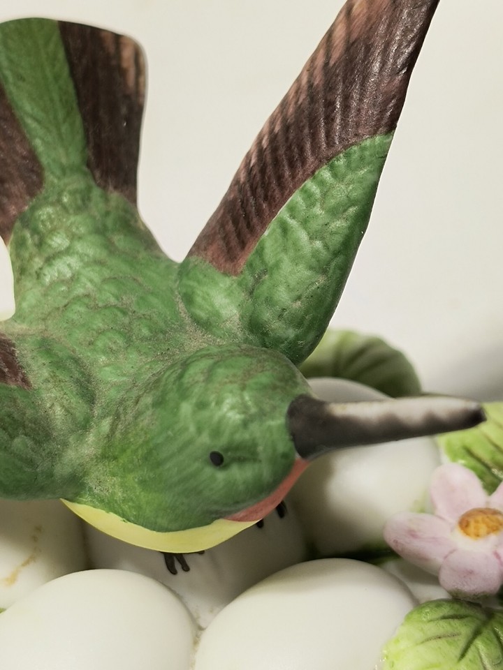 LEFTON Hand Painted 1989 Hummingbird Porcelain Trinket Box TWM 07472 | eBay