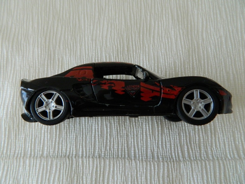 TOY CAR MODEL ESSENDON Black & Red Open Doors Metal Sport Car Toy | eBay