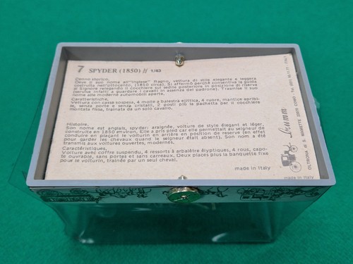 MIB 1:43 BRUMM #7 Spyder (1850) Horse Drawn Carriage Made in Italy | eBay