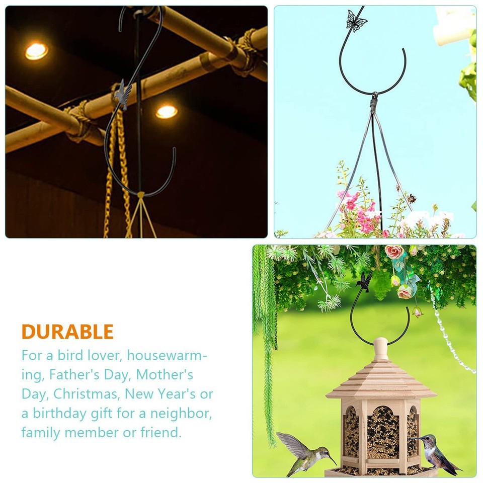 4Pcs Outdoor Plant Hooks Bird Feeder Hooks S-shaped Hooks Outdoor ...