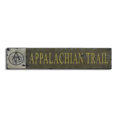 Distressed Appalachian Trail Sign - Rustic Hand Made Vintage Wooden | eBay