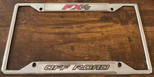 Ford FX4 Off Road Booster License Plate Frame F150 F250 F350 King Ranch ...