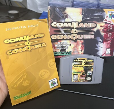 Command & Conquer Nintendo 64 N64 CIB Complete Box Manual MINT ...