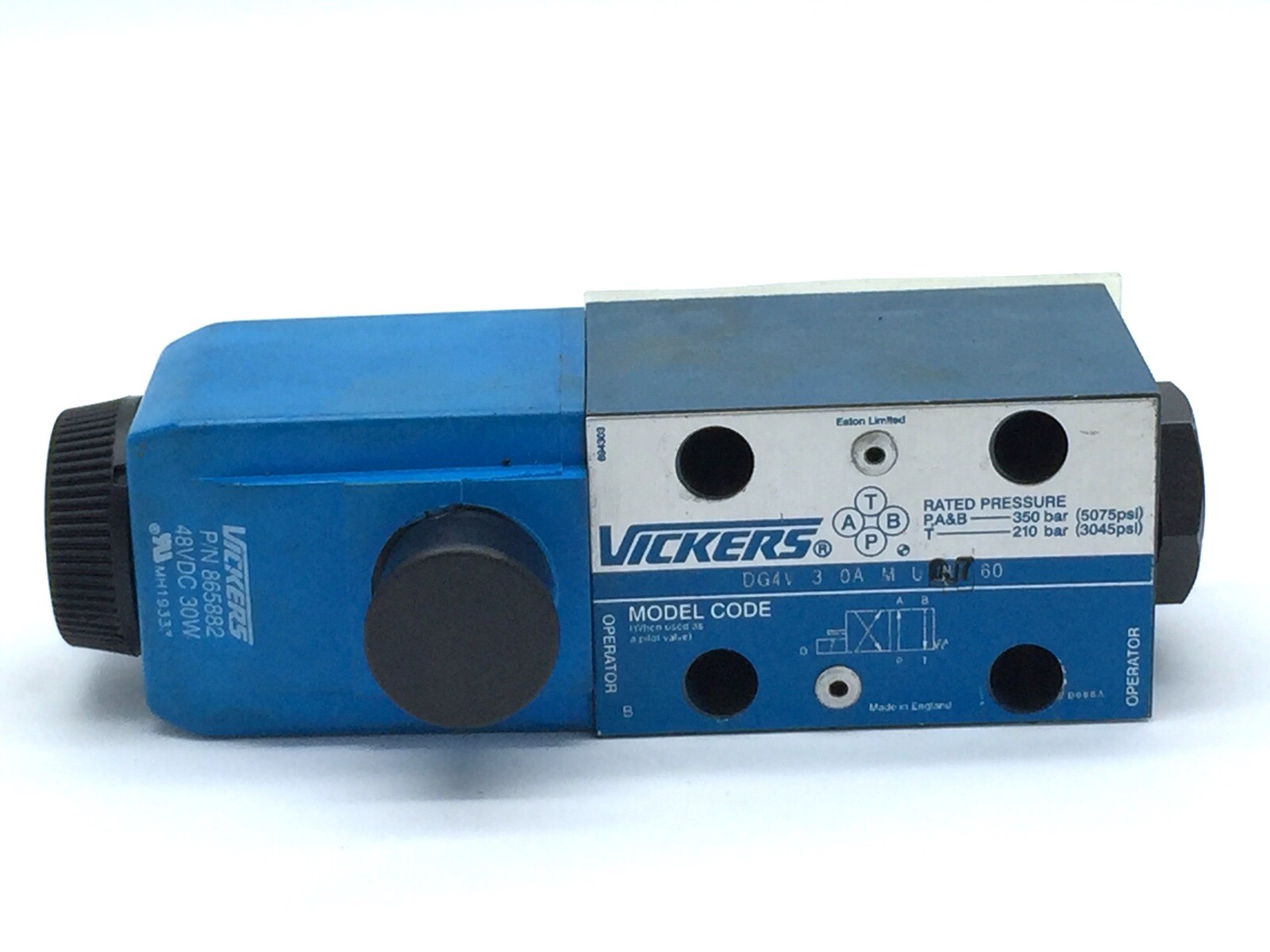 VICKERS DG4V-3-OA-M-U-OJ7-60 Directional Spool Hydraulic Valve PN ...