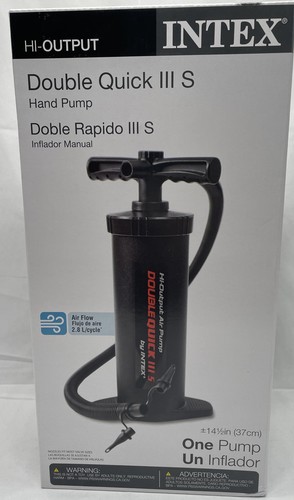 Double Action Hand Air Pump Inflatable Float Tube Raft Boat Kayak ...