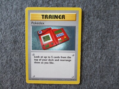 Pokedex 87/102 Uncommon Shadowless Base Set in Used Condition | eBay