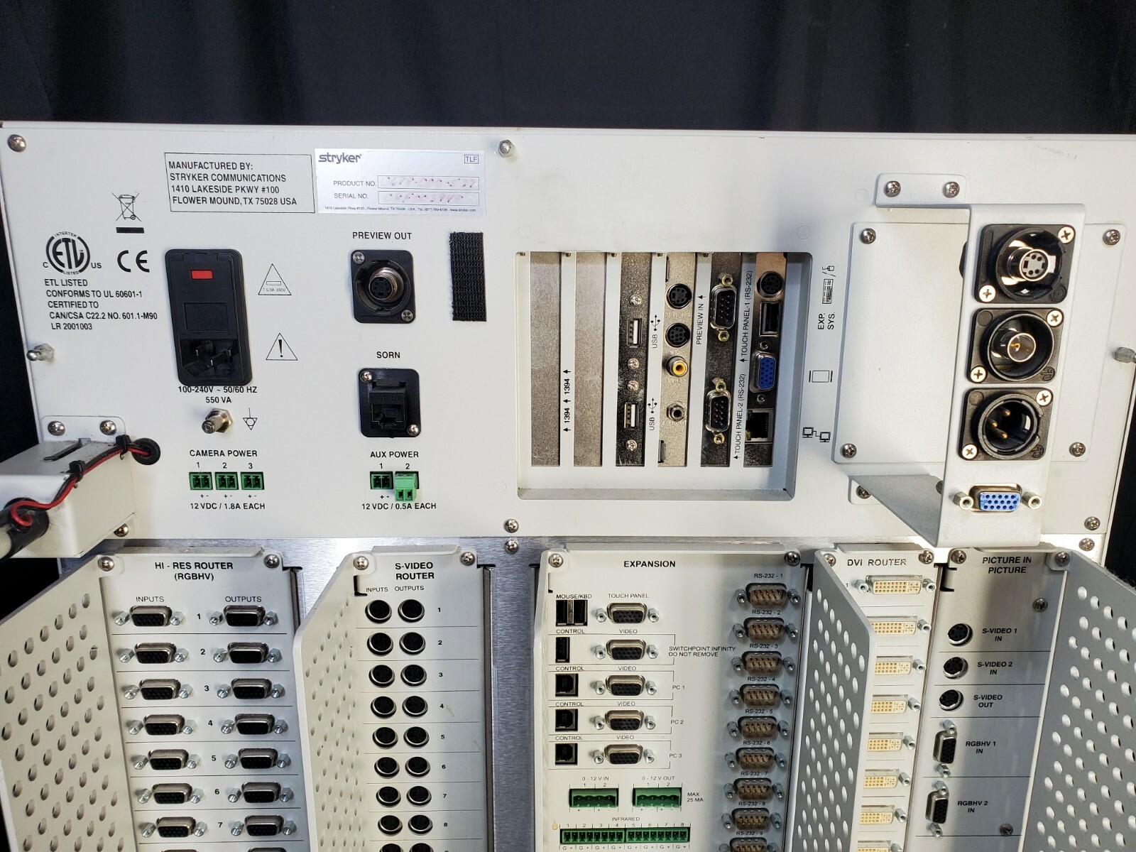 Stryker i2 Switch Point Infinity2 Audio Video Direct Control System #2 ...