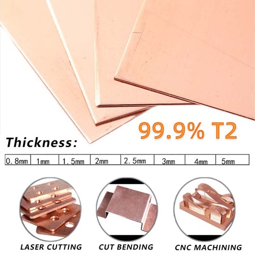 T2 Copper Sheet,Various Thickness And Sizes Cut Metal Plate 0.5mm to ...