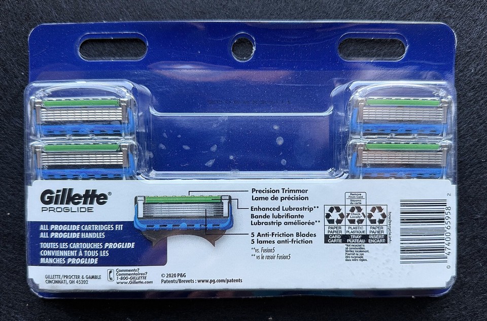 🚀 Gillette ProGlide Razor Blade Refills - 12 Cartridges | Fits All ...