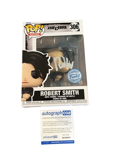Robert Smith ‘The Cure’ Band Frontman Signed Autograph Funko Pop ACOA ...