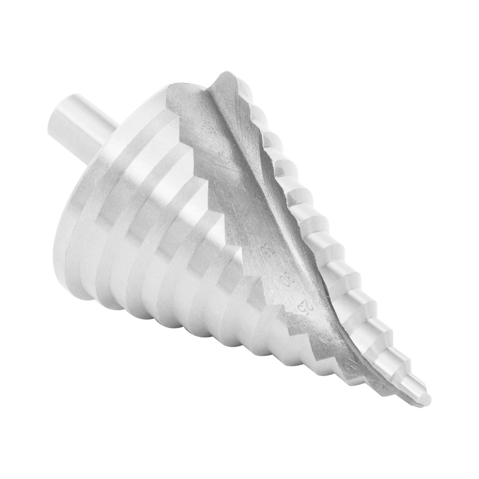 6mm-60mm Large HSS Spiral Groove Step Drill Cone Drill Bit Hole Cutter ...