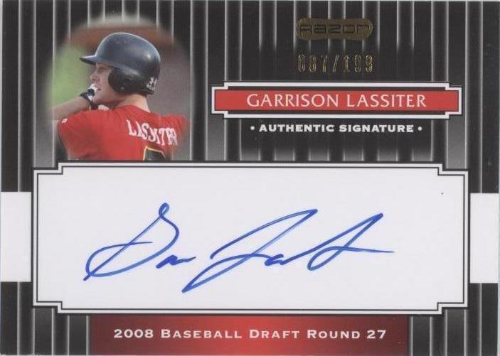 2008 Razor Signature Series - Garrison Lassiter #139 Black /199 (AU, RC ...