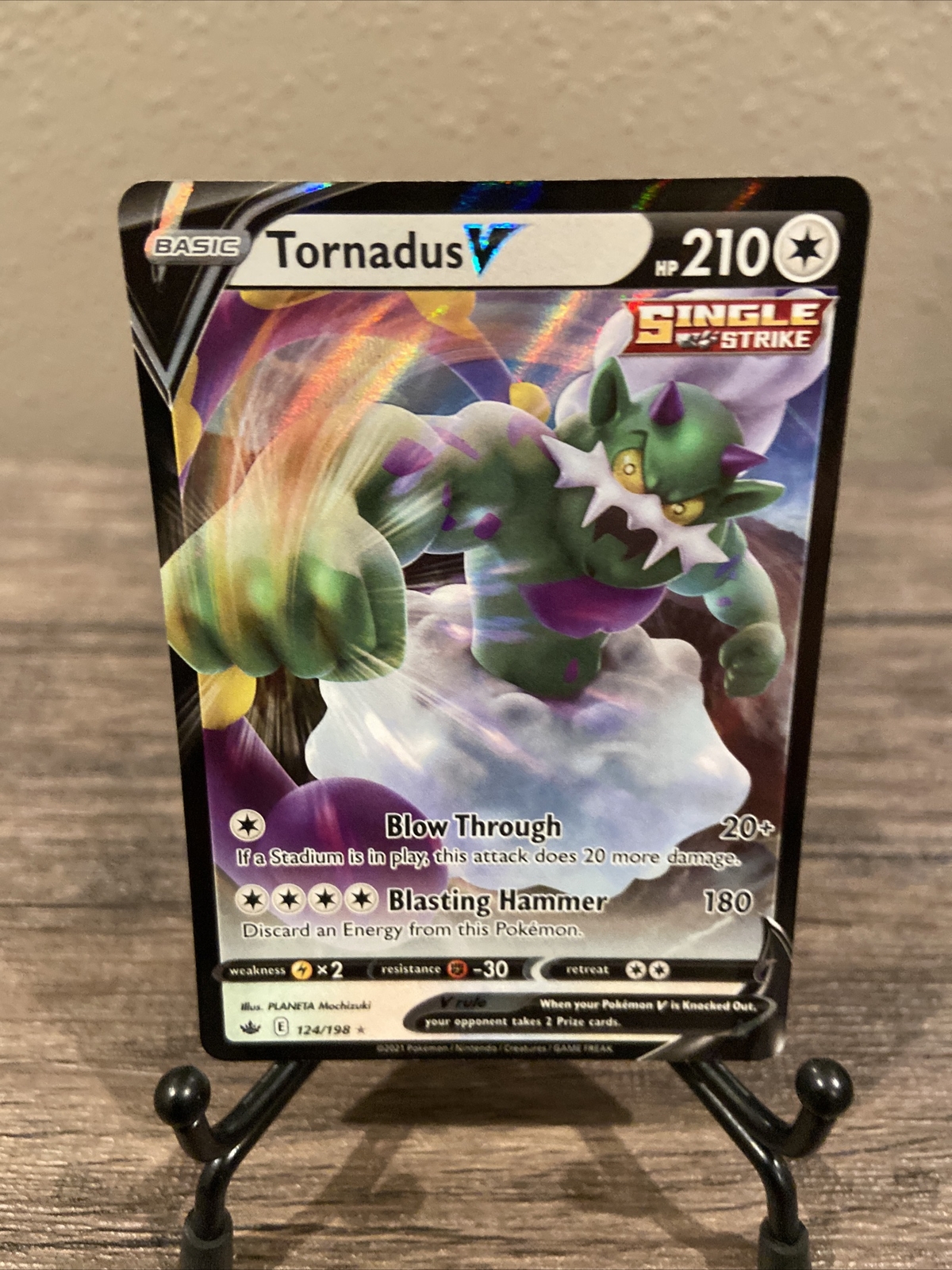 Pokémon TCG Tornadus V Chilling Reign 124/198 Holo Ultra Rare-NM! | eBay