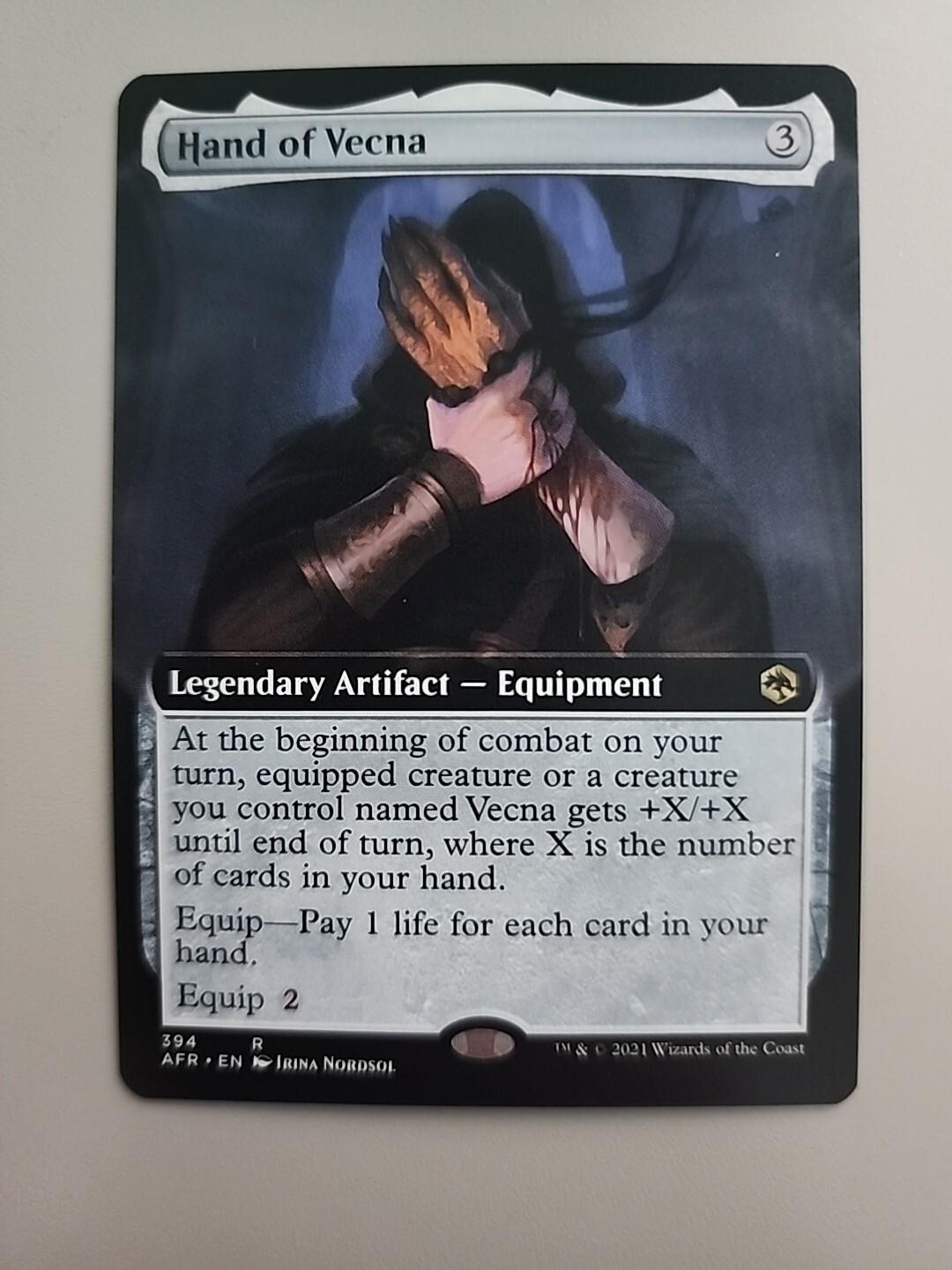 MTG Hand of Vecna Adventures in the Forgotten Realms 394 Borderless ...