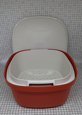 Vintage Tupperware Salad Keeper Drainer Rice Veg Steamer Microwave ...