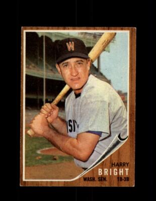 1962 HARRY BRIGHT TOPPS #551 SENATORS *G4049 | eBay