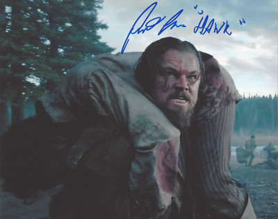 FORREST GOODLUCK SIGNED AUTHENTIC 'THE REVENANT' HAWK 8X10 PHOTO D w ...