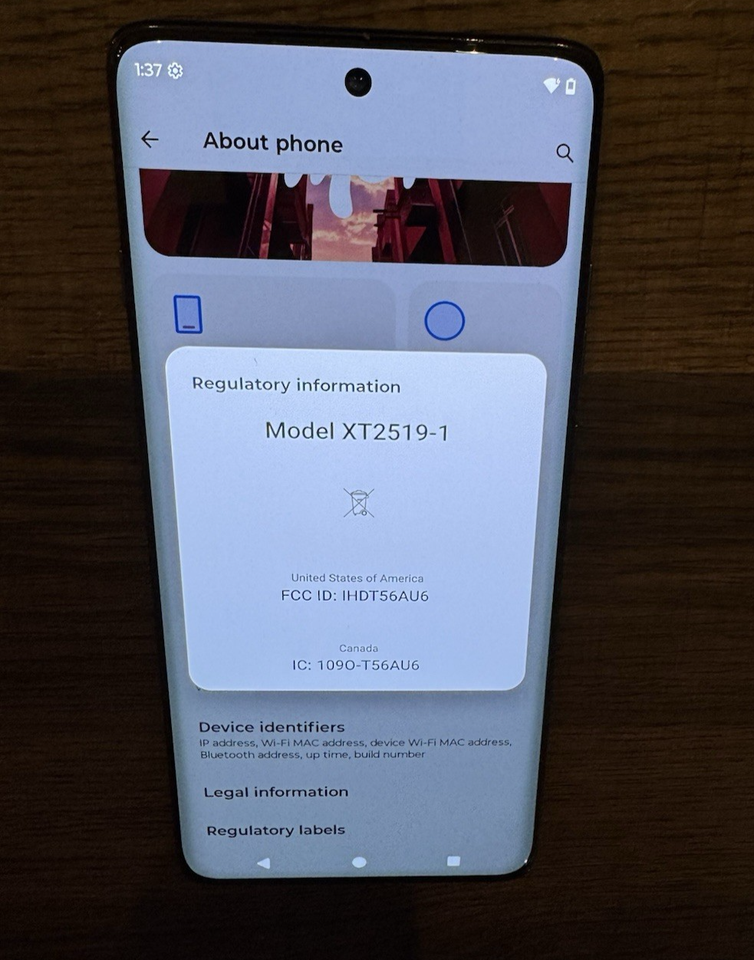 Motorola Edge (2025) XT2519-1 256GB Deep Forest Factory Unlocked Open ...
