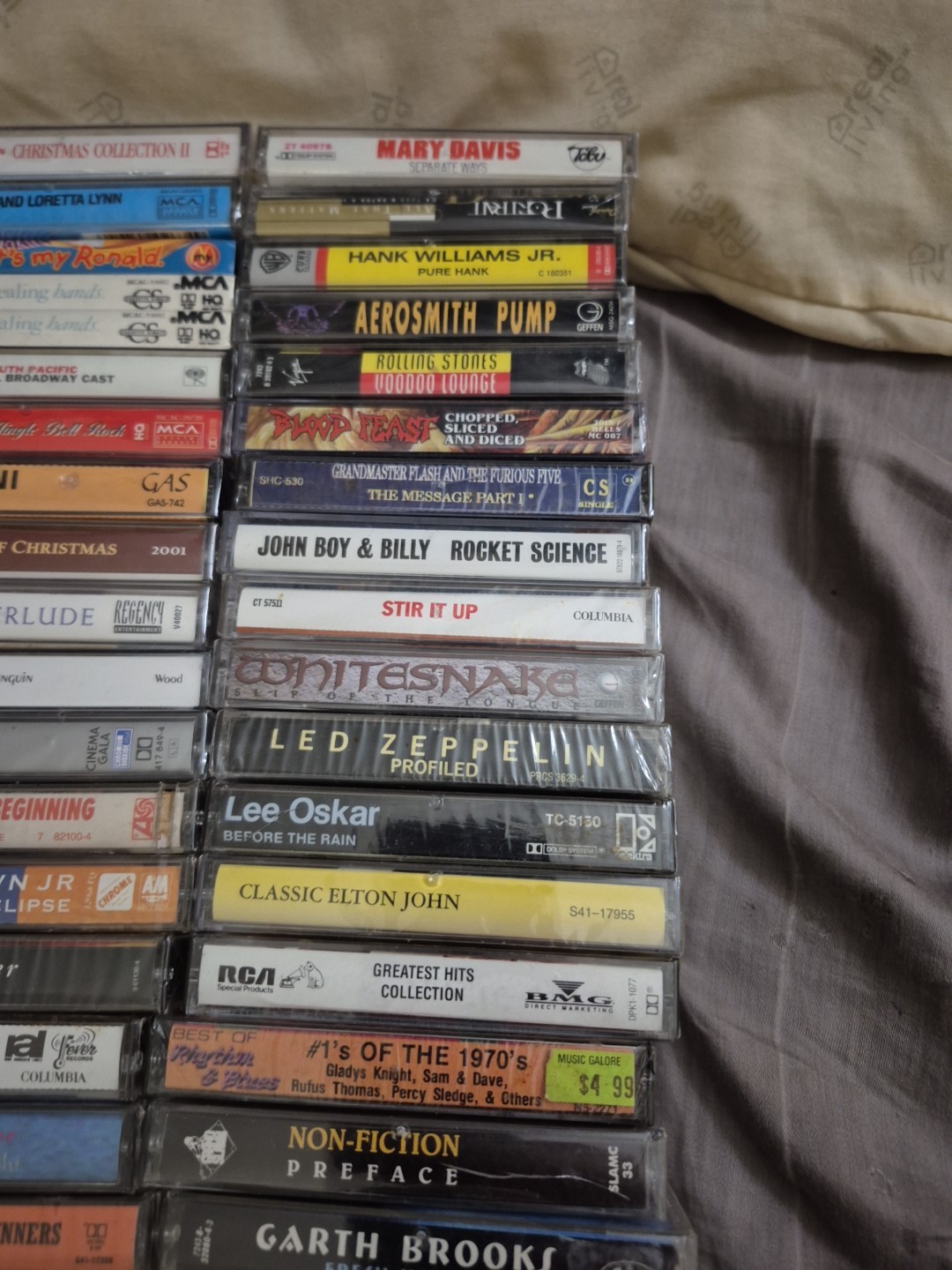 Lot Of 49 Cassette Tapes All Still Sealed Ac Dc Grandmaster Flash ...