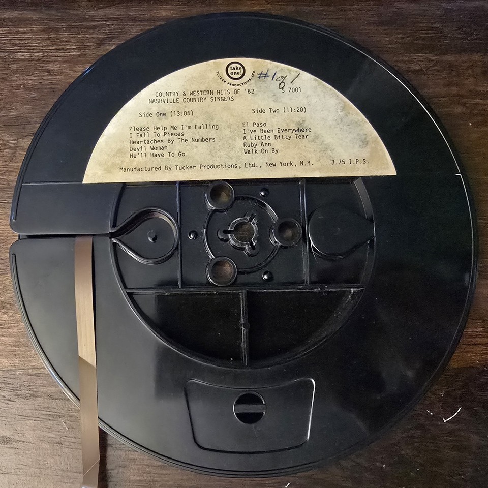 Country And Western Hits '62 Nashville Reel To Reel Tape | eBay