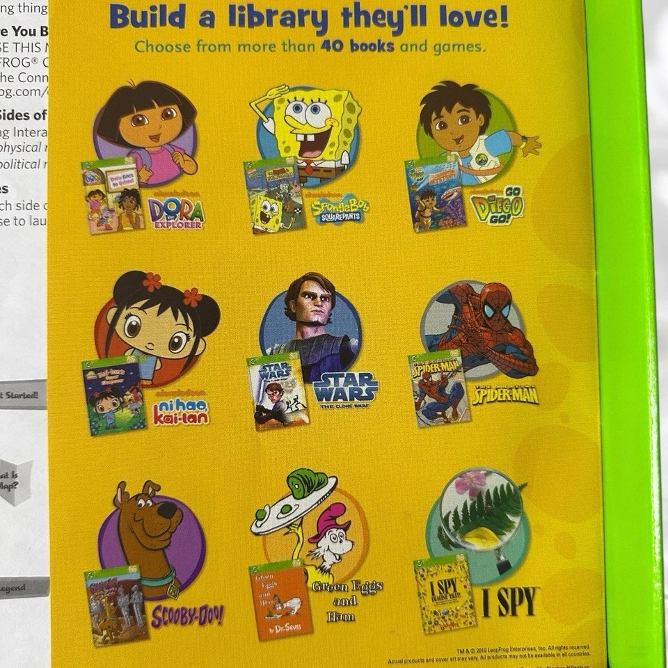 Leap Frog Interactive Tag United States 2 Sided Map Pen Included FAST ...