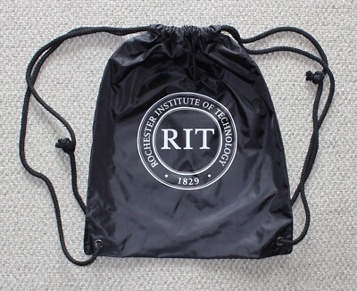 RIT Drawstring Backpack Cinch Bag / Gym Bag • Rochester Institute of ...