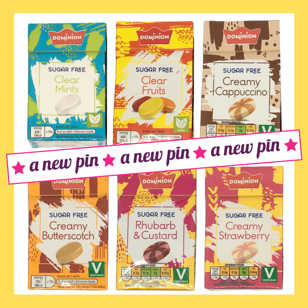 DOMINION Sugar Free Sweets Mixed Flavours 44g 6x Boxes Sealed Aldi ...