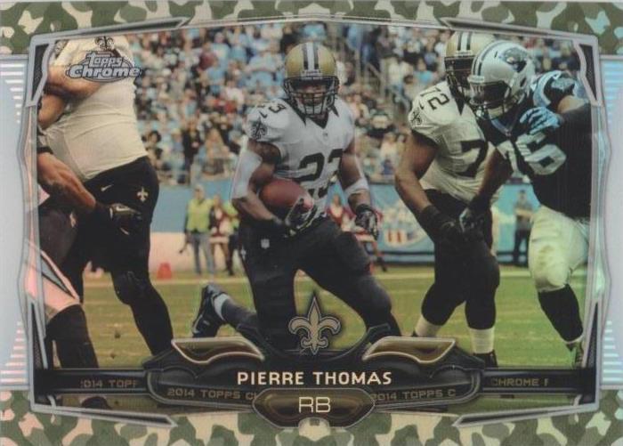 2014 Topps Chrome - Pierre Thomas #16 STS Camo Refractor /499 for sale ...